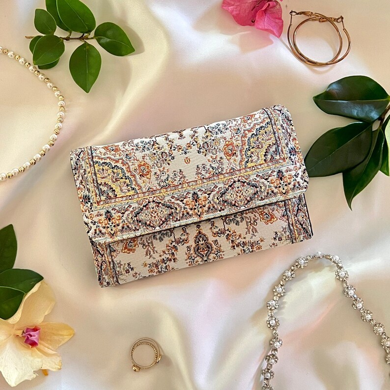 Small Wallet for Women Boho Wallet Made With Carpet Patterns - Etsy