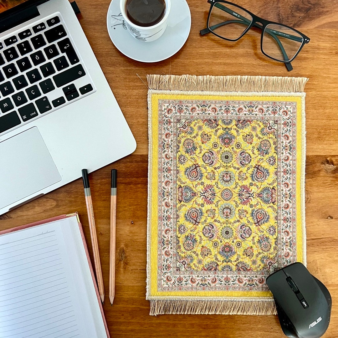 Boho Mouse Pad, Rug Mouse Pad, Home Office Desk Accessories, Cute Mouse ...