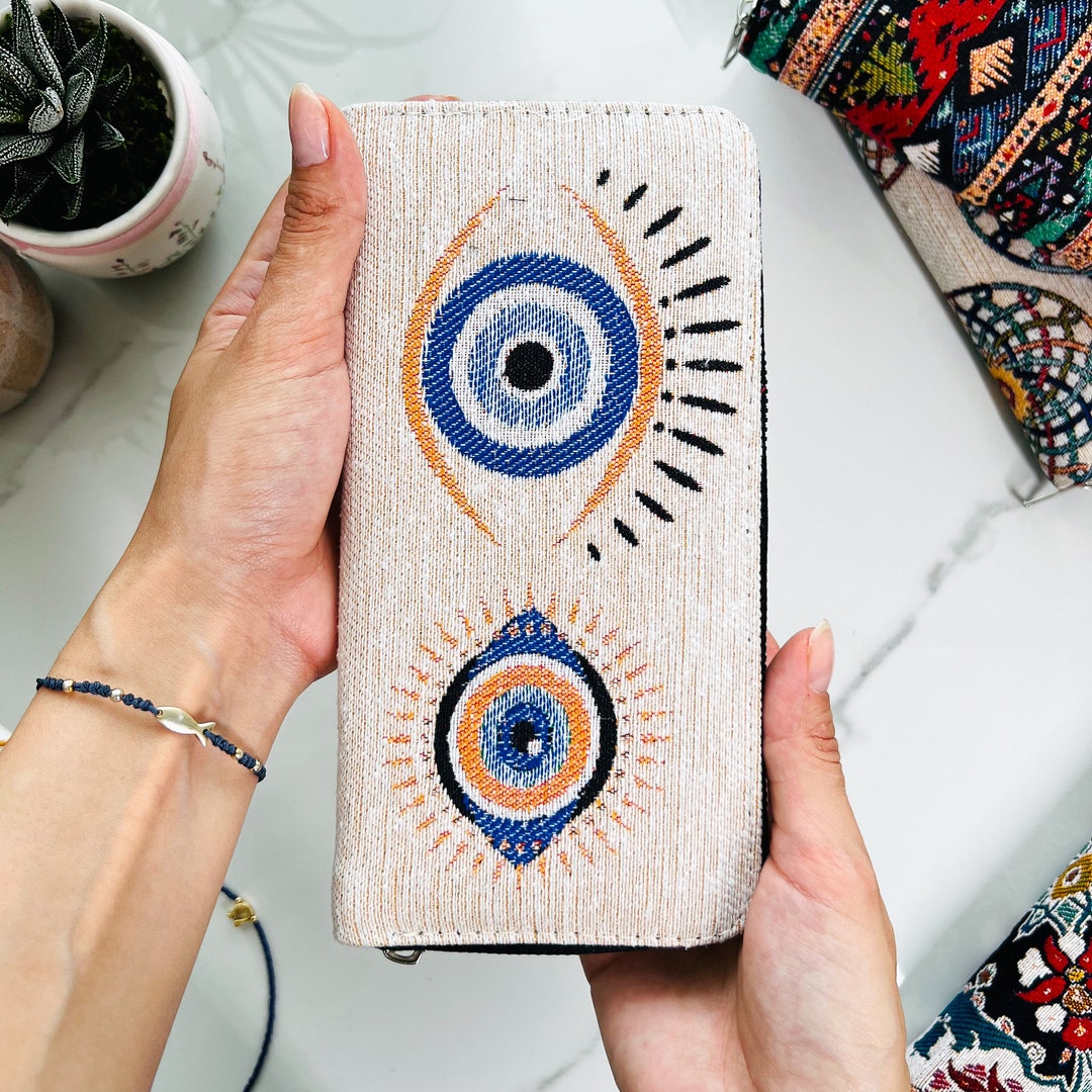 Evil Eye Wallet for Women Boho Wallet Women Handmade Wallet - Etsy