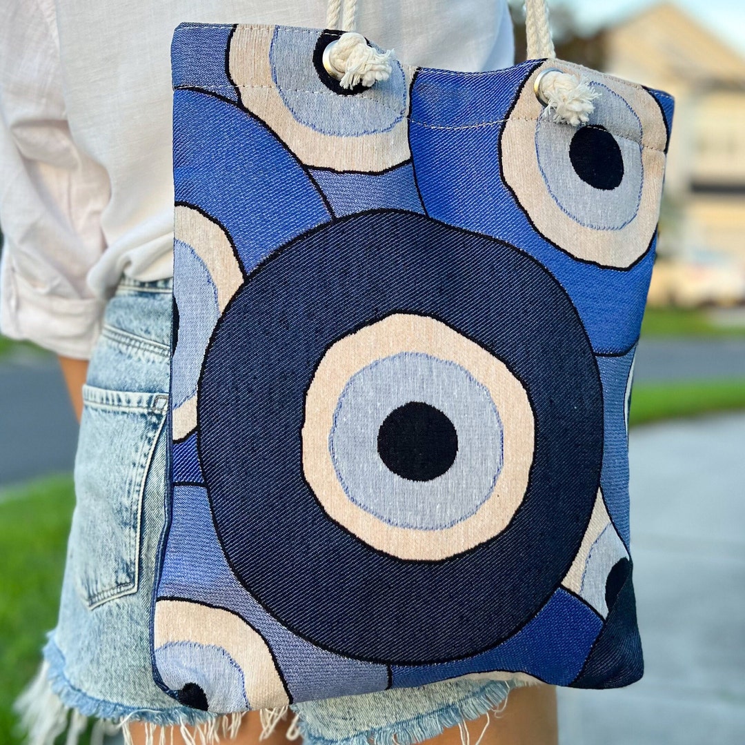 Evil Eye Tote Bag, Shoulder Bag, Beach Bag, Everyday Bag for Women ...