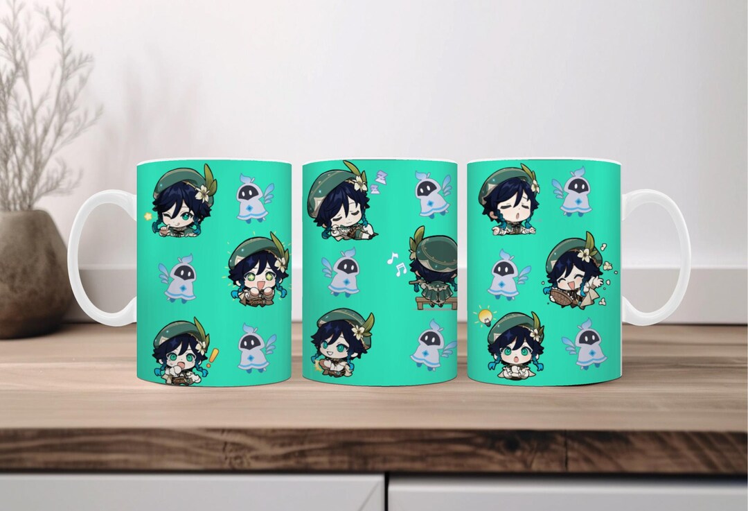 Genshin Impact Venti Emoji 15 Oz Mug - Etsy
