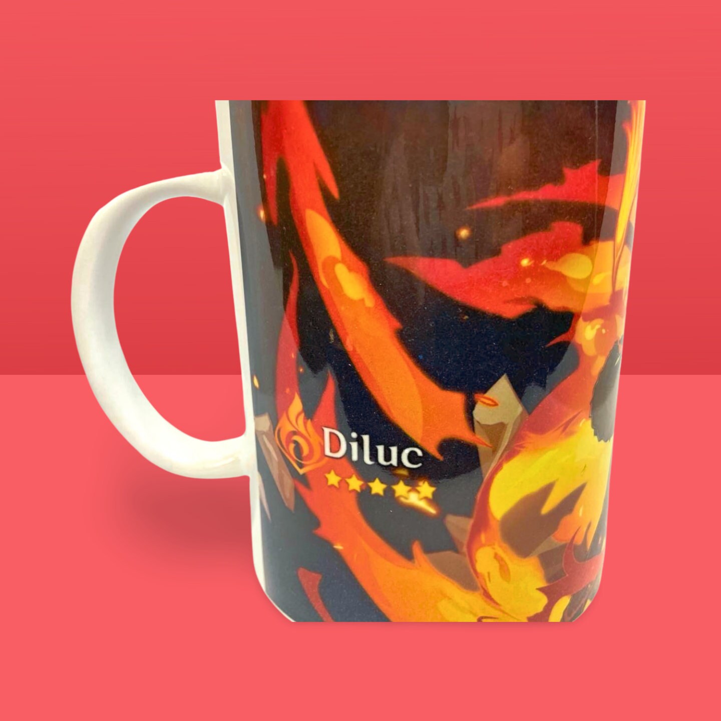Genshin Impact Diluc Splash Art 15 Oz Mug - Etsy