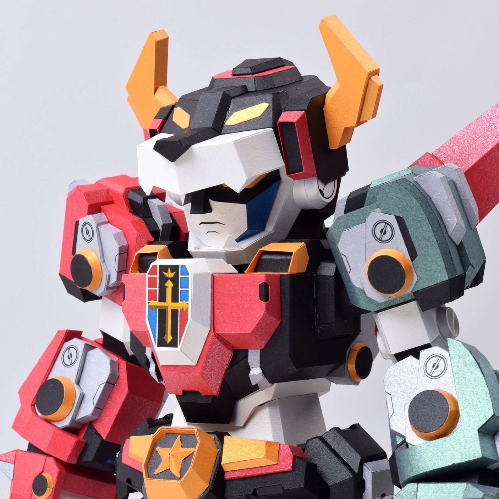 3D Papercraft SD Voltron : PDF TEMPLATE Origami Pepakura 3D | Etsy