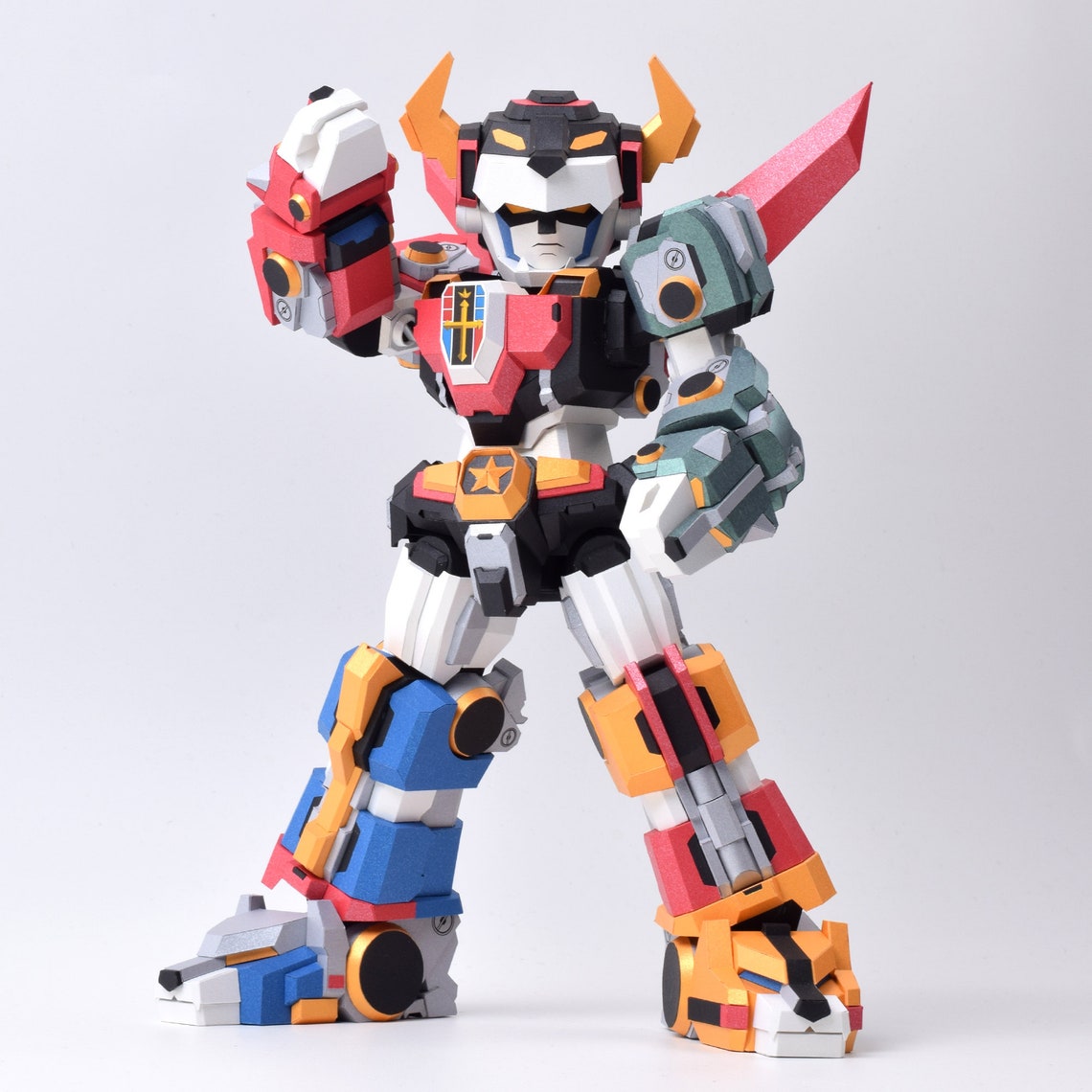 3D Papercraft SD Voltron : PDF TEMPLATE Origami Pepakura 3D | Etsy