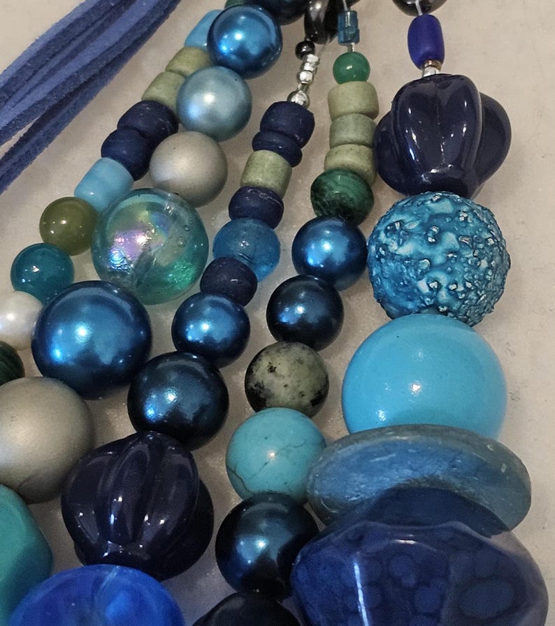 Fathoms Below the Sea, Atlantica Statement Bag Charm. Deep Dark Blue ...