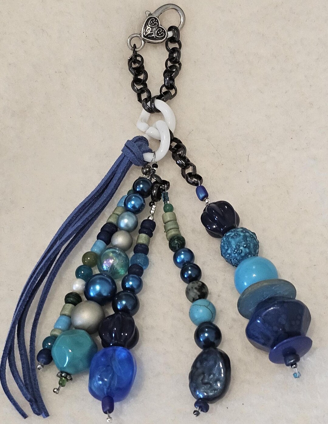 Fathoms Below the Sea, Atlantica Statement Bag Charm. Deep Dark Blue ...