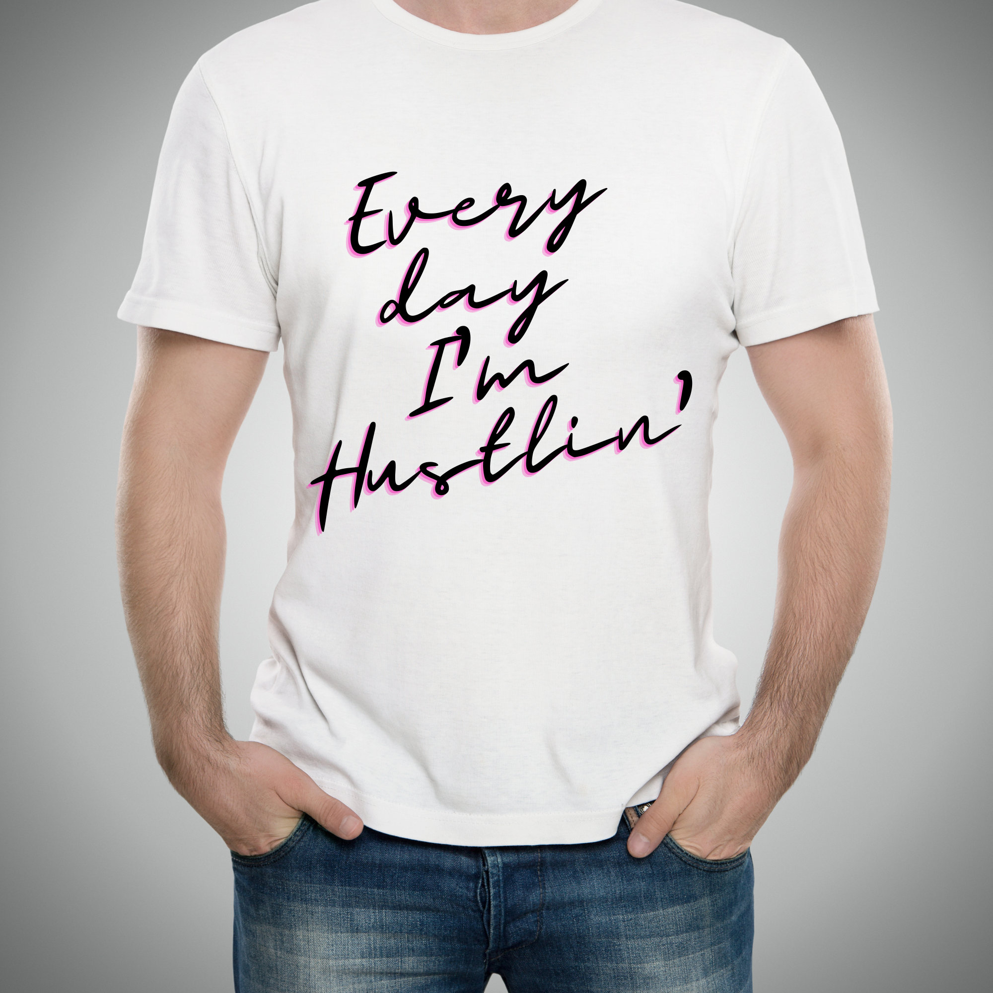 Every Day I'm Hustlin' SVG PNG ~ Humor, Funny, TAGLINE, Digital ...