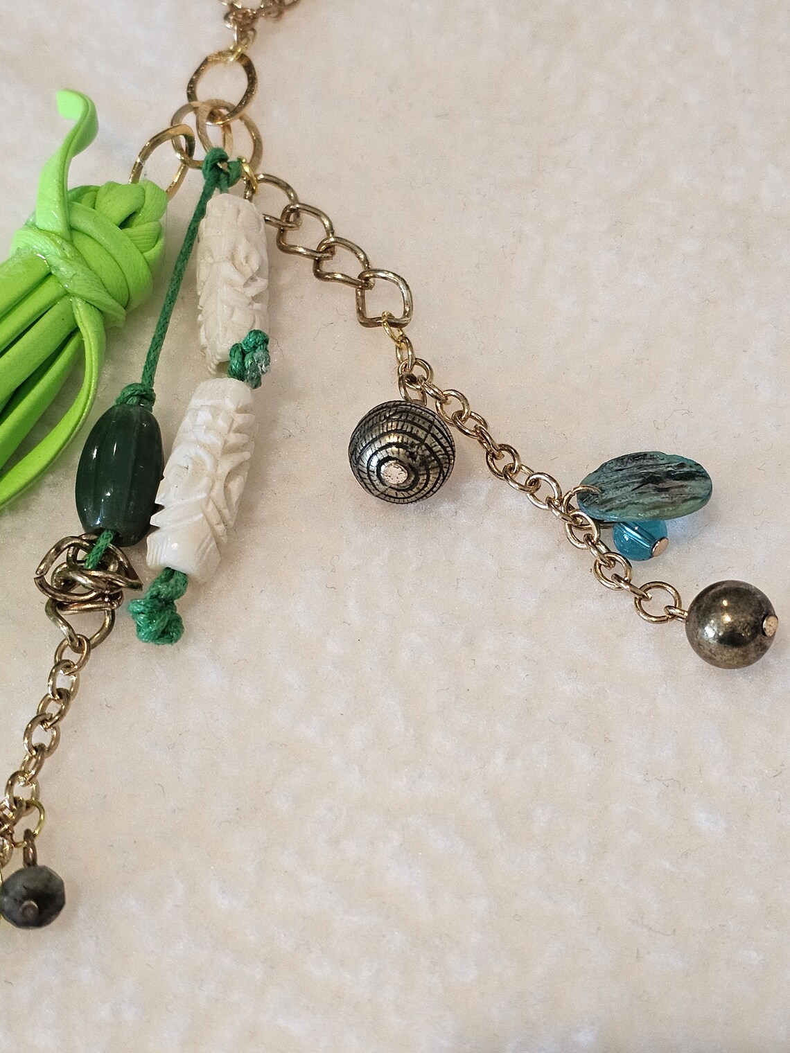 Handmade Green Tassel Bag Charm, Jade Beaded Purse Accessory - Etsy