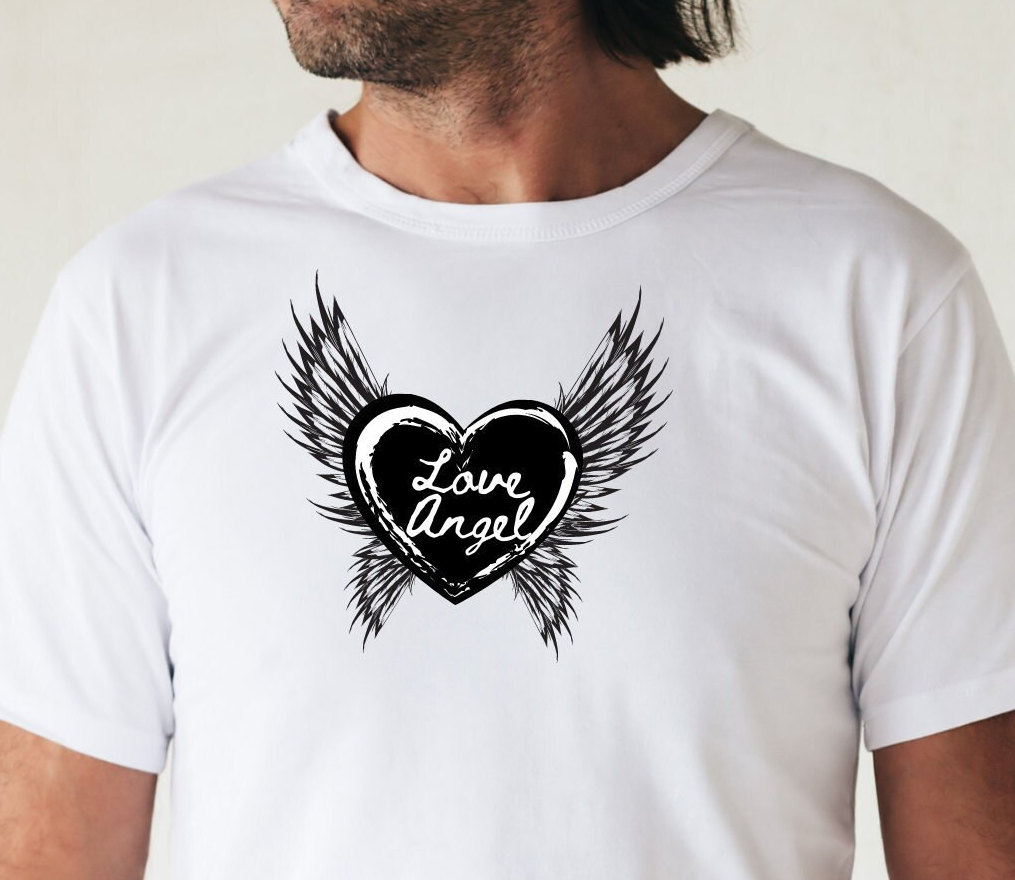 Love Angel Heart Art, SVG PNG Files (digital Download) - Etsy