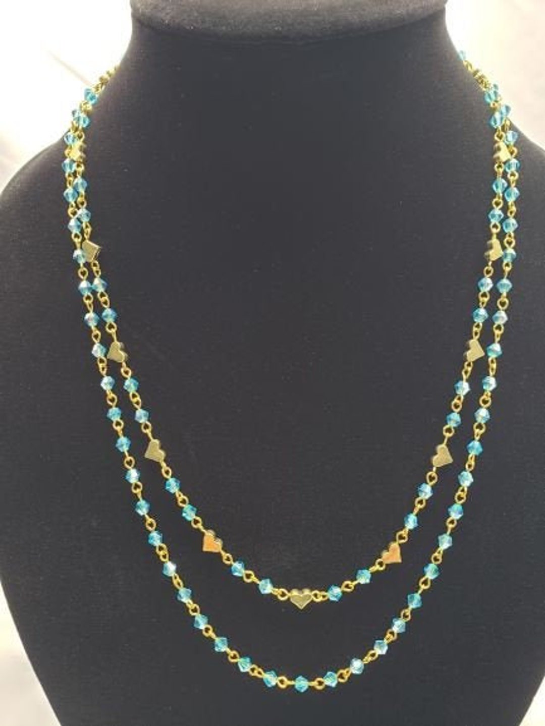 Light Blue Necklace - Etsy