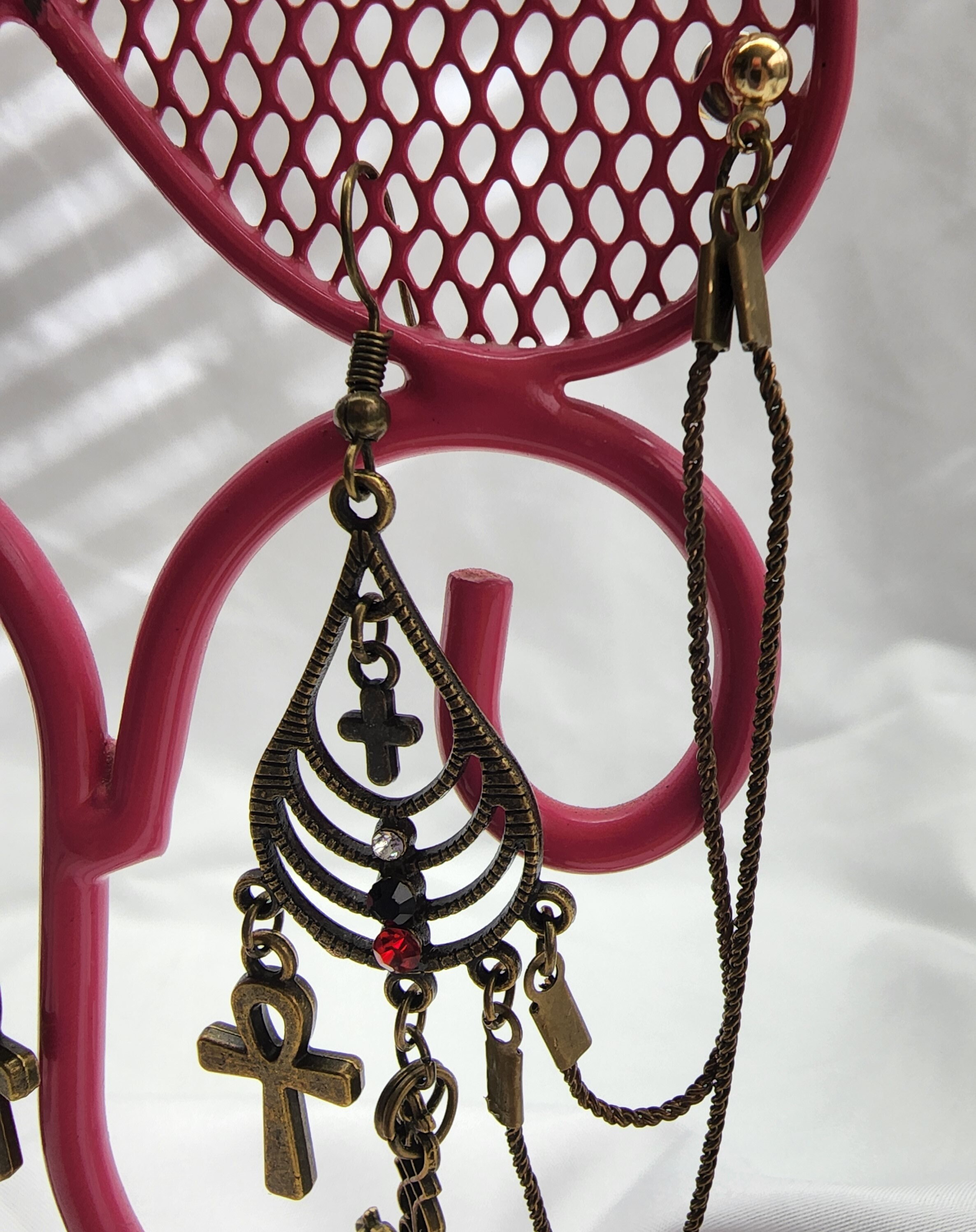 Inverted Cross Earrings - Etsy