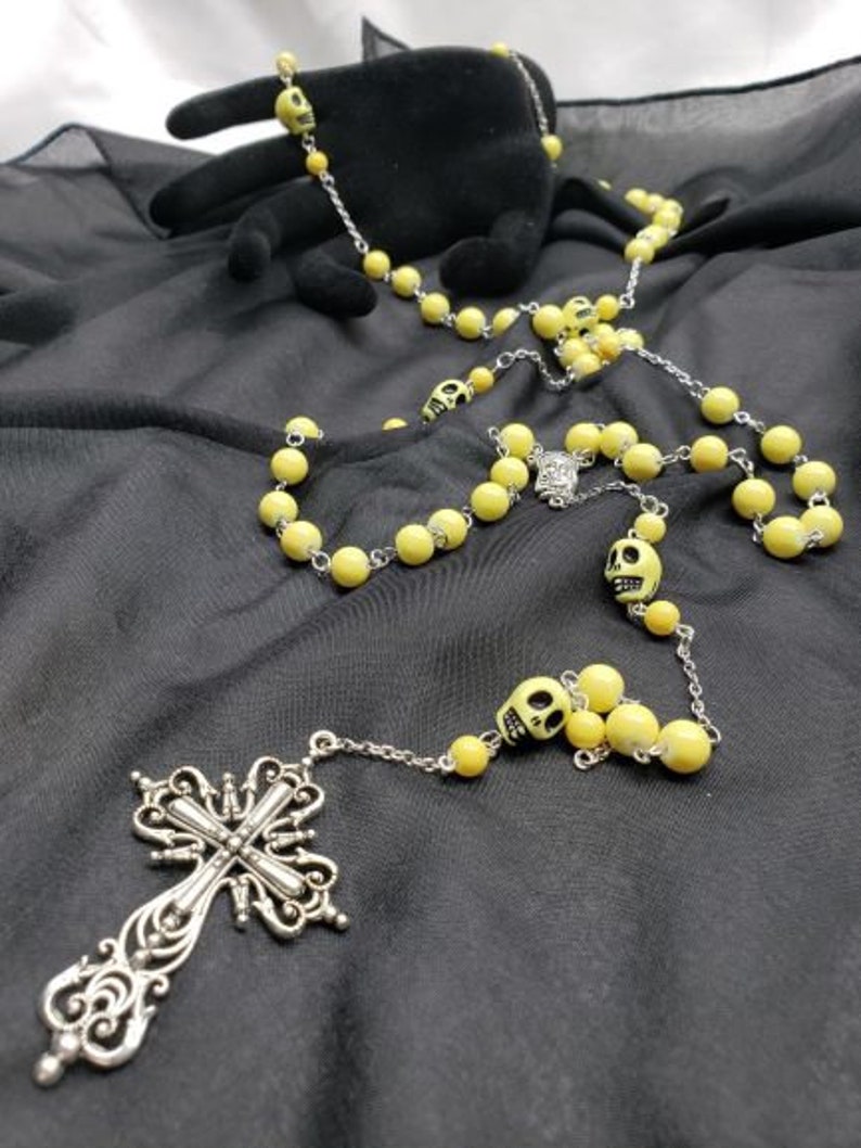 Yellow Rosary - Etsy