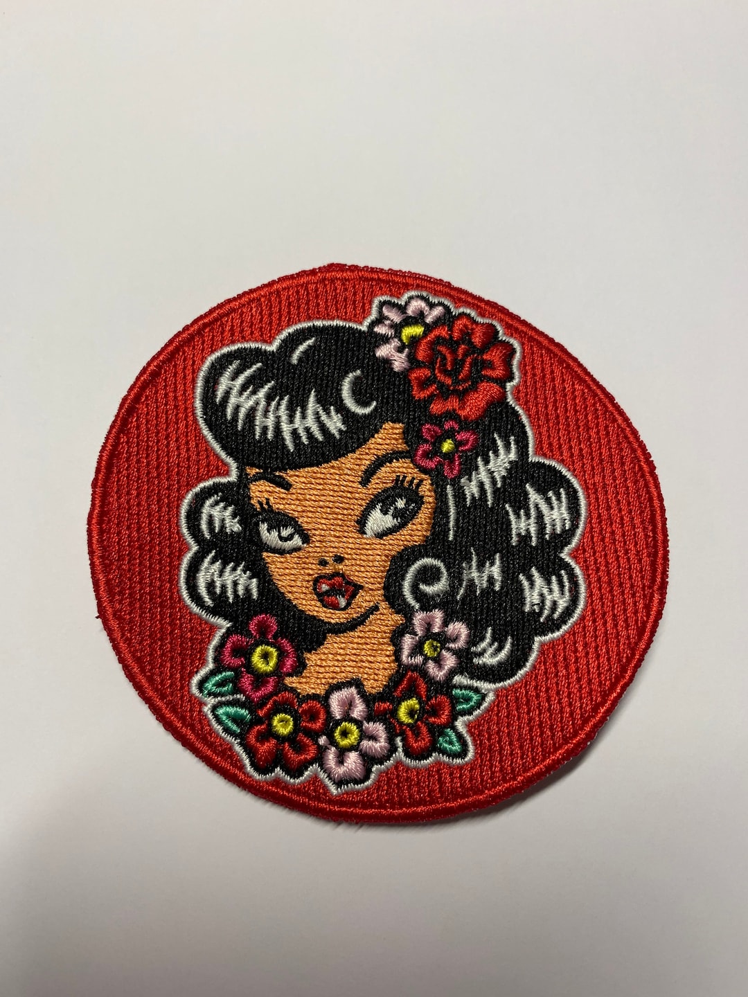 Rockabilly Girl Patch,full Embroidered Patch , Sew on Anything !! - Etsy