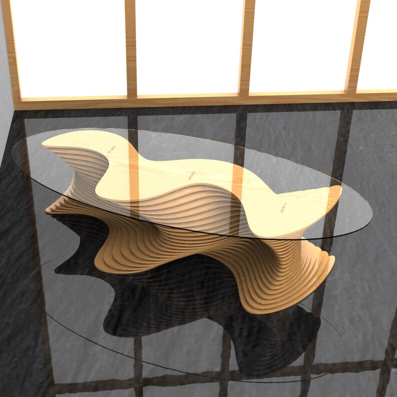 Curved Parametric Table - Etsy