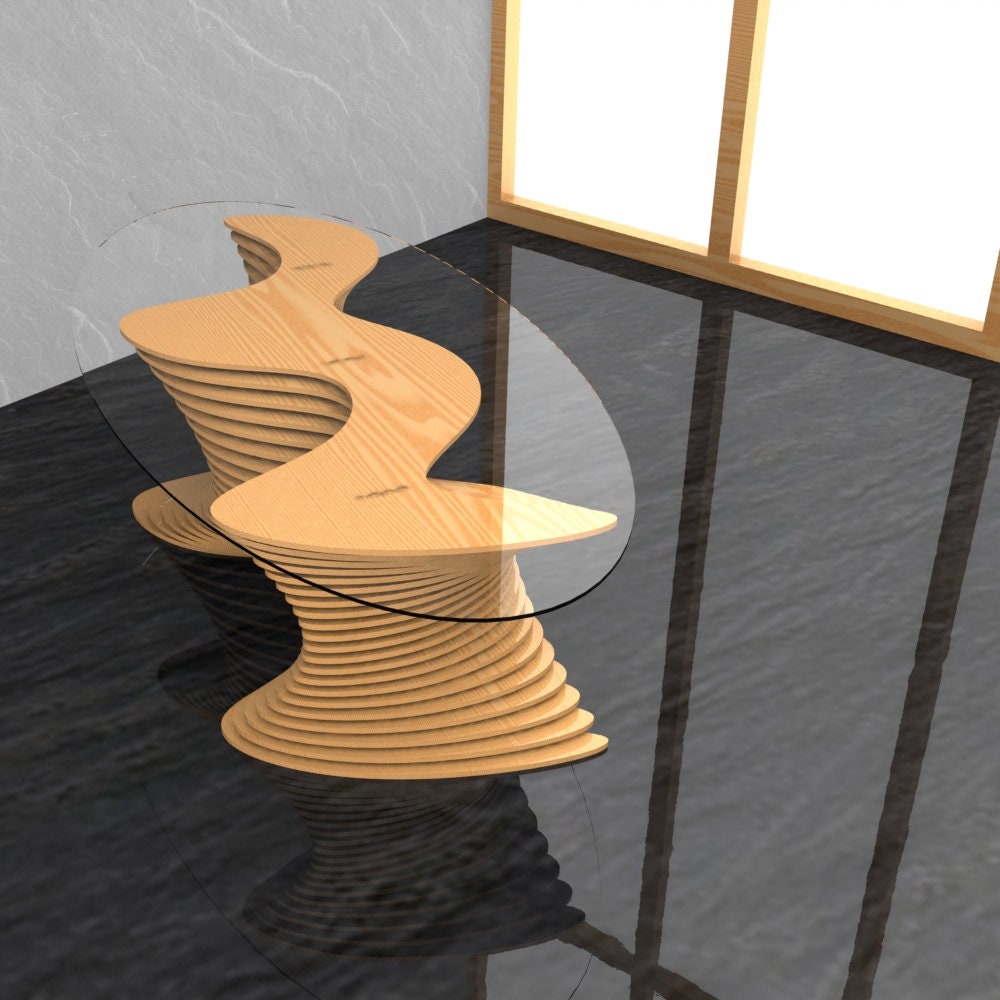 Curved Parametric Table - Etsy