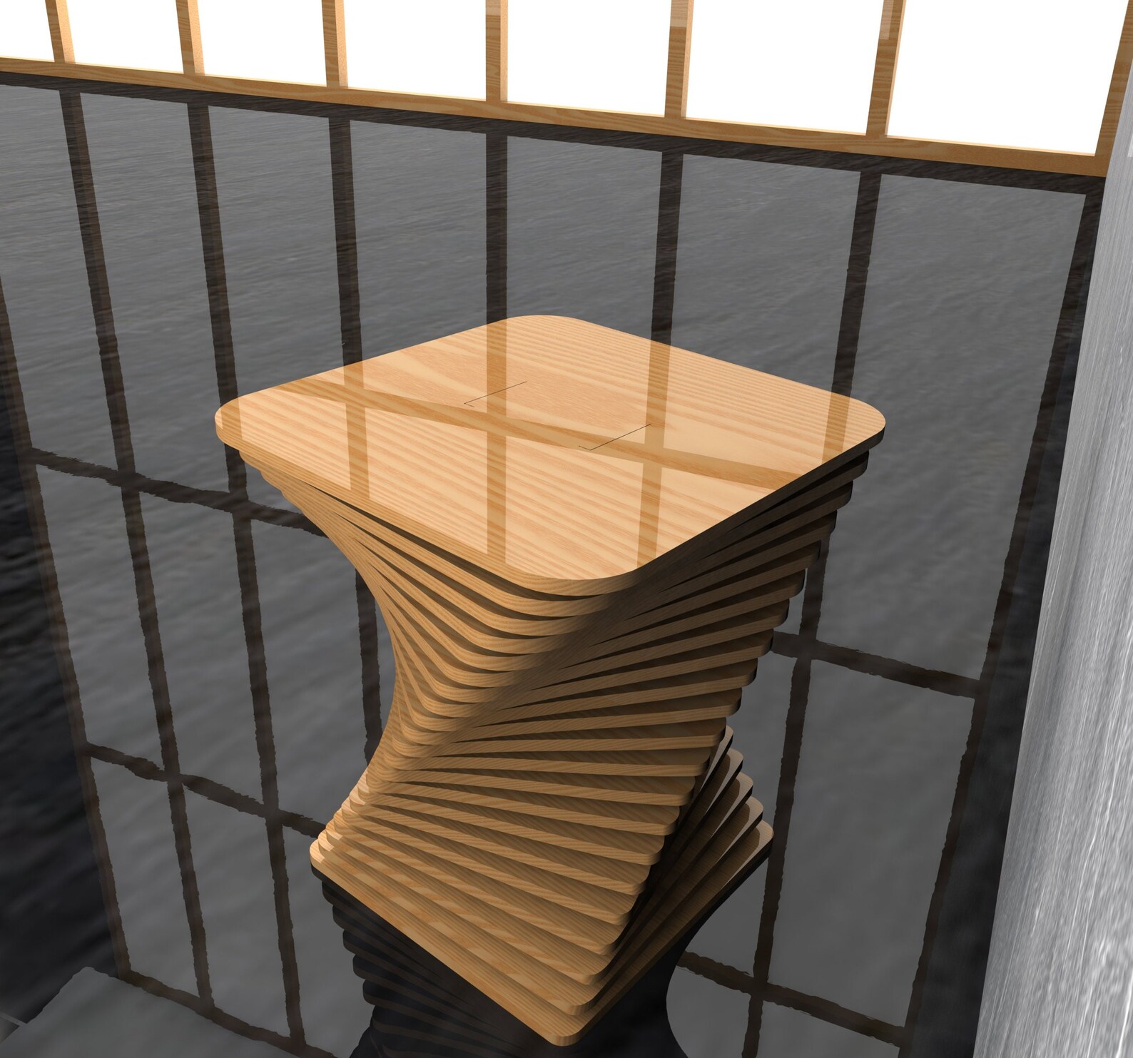 Swirl Table Parametric - Etsy