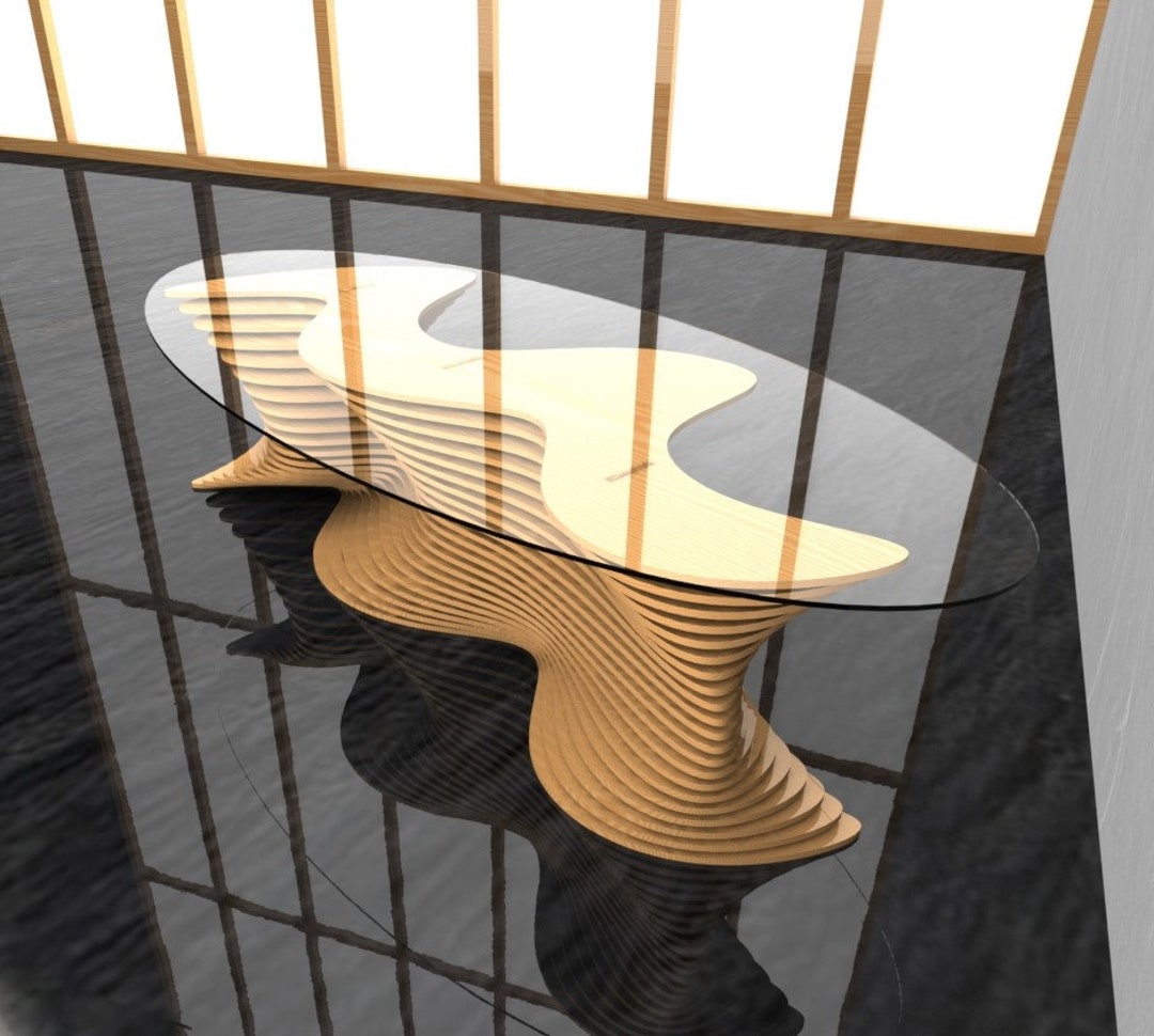 Curved Parametric Table - Etsy
