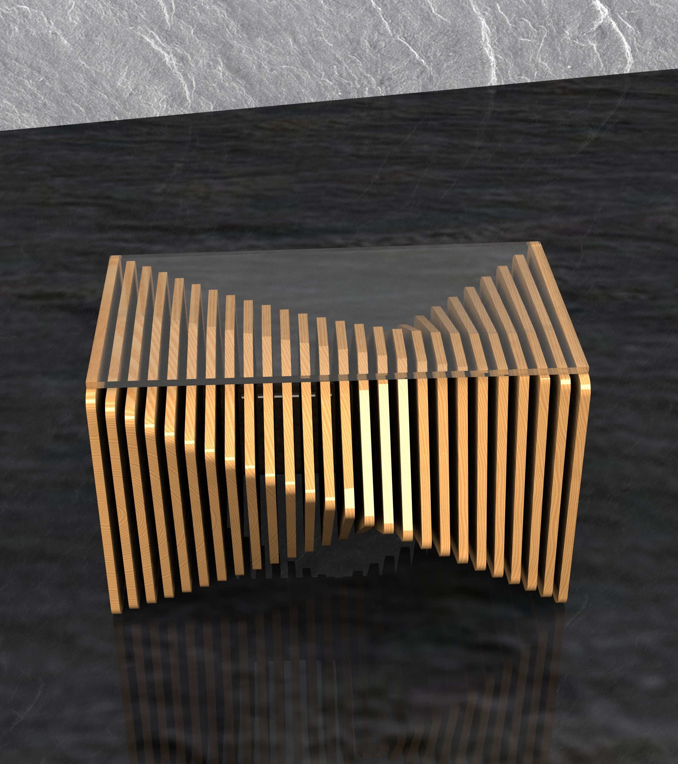 Twisted Table Parametric - Etsy