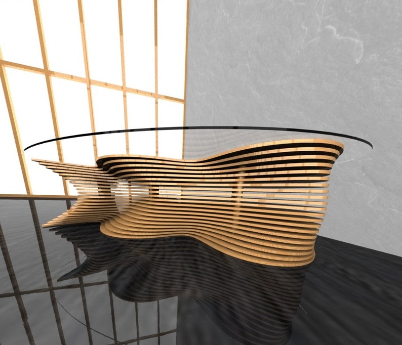 Curved Parametric Table - Etsy