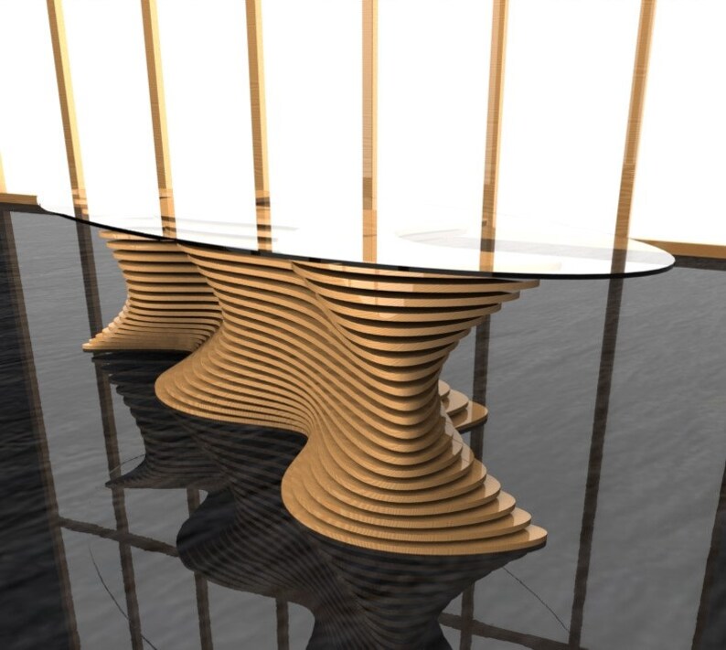 Curved Parametric Table - Etsy