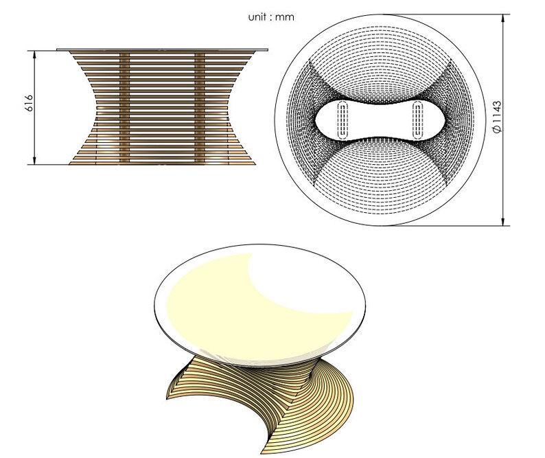 Parametric Living Room Table - Etsy