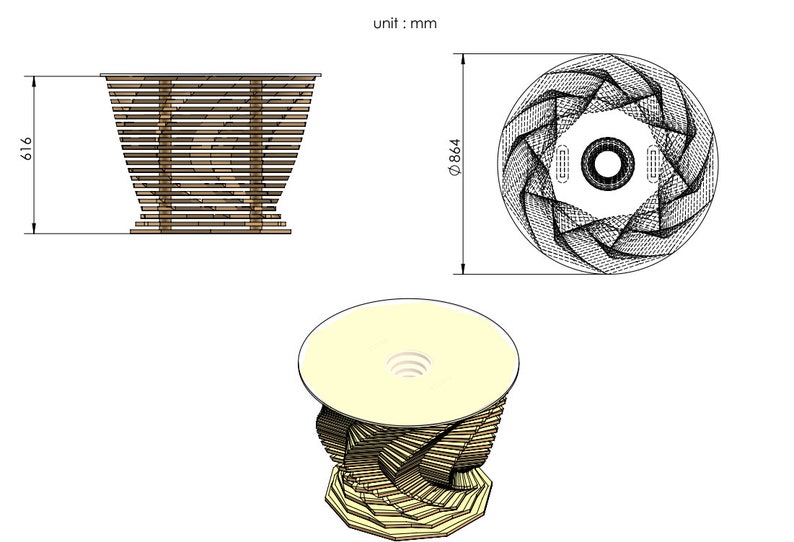 End Table Parametric - Etsy