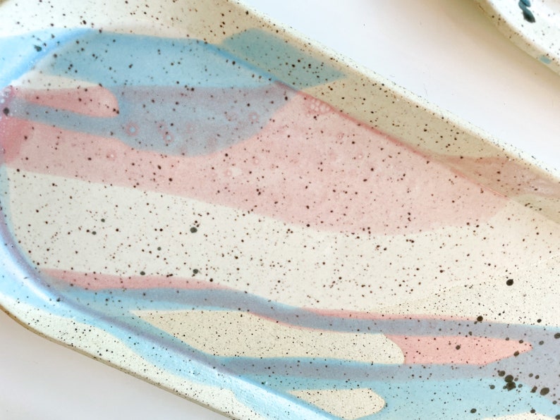 Ceramic Serving Platter Set of 2 - Etsy