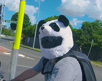 Panda Motorcycle Helmet - Etsy
