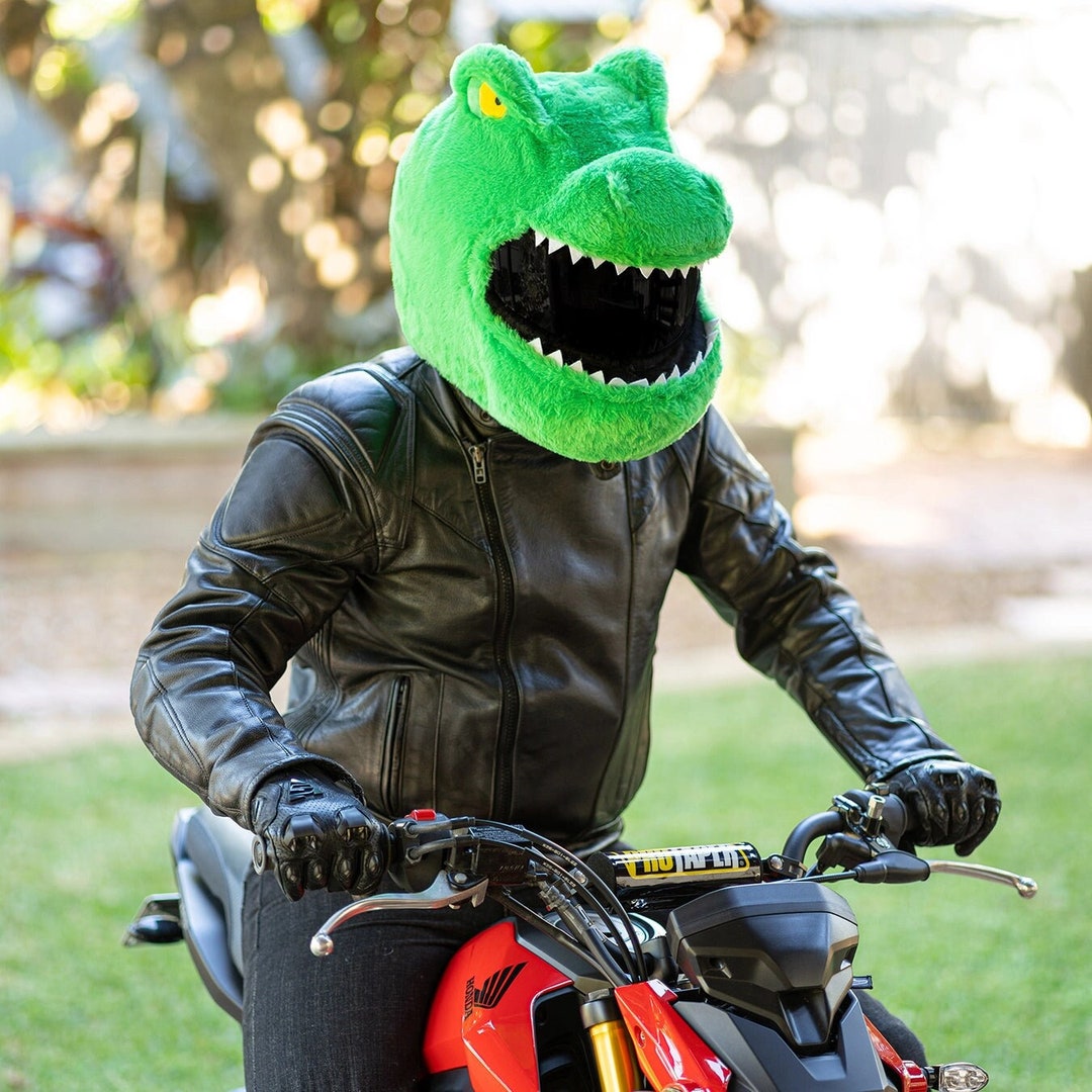Alligator Motorcycle Helmet Cover, Funny Helmet Cover, Gift for ...