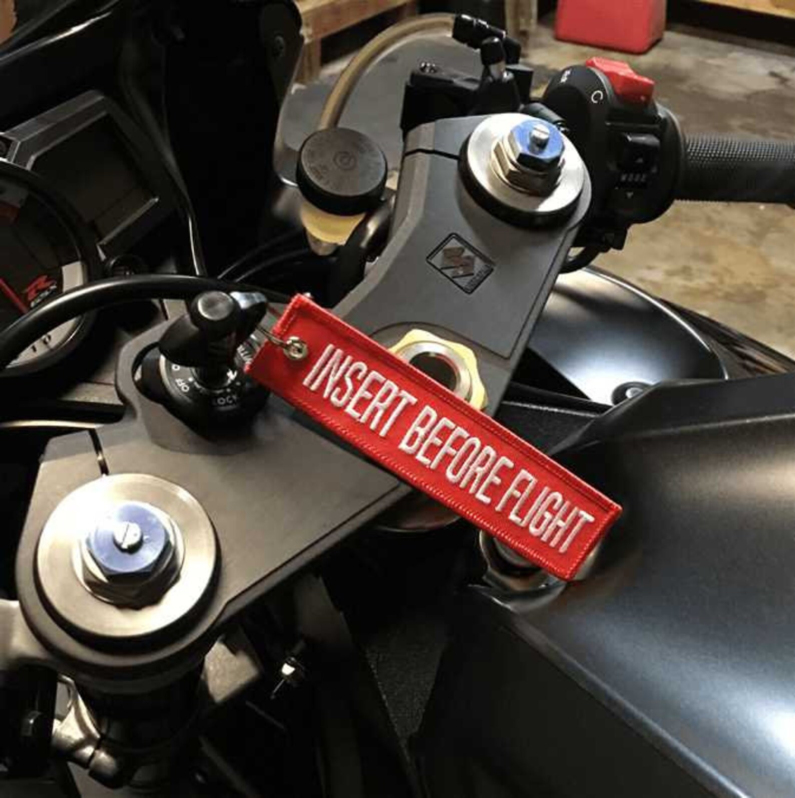 INSERT BEFORE FLIGHT Motorcycle Keychain Key Tag Motorcycle - Etsy