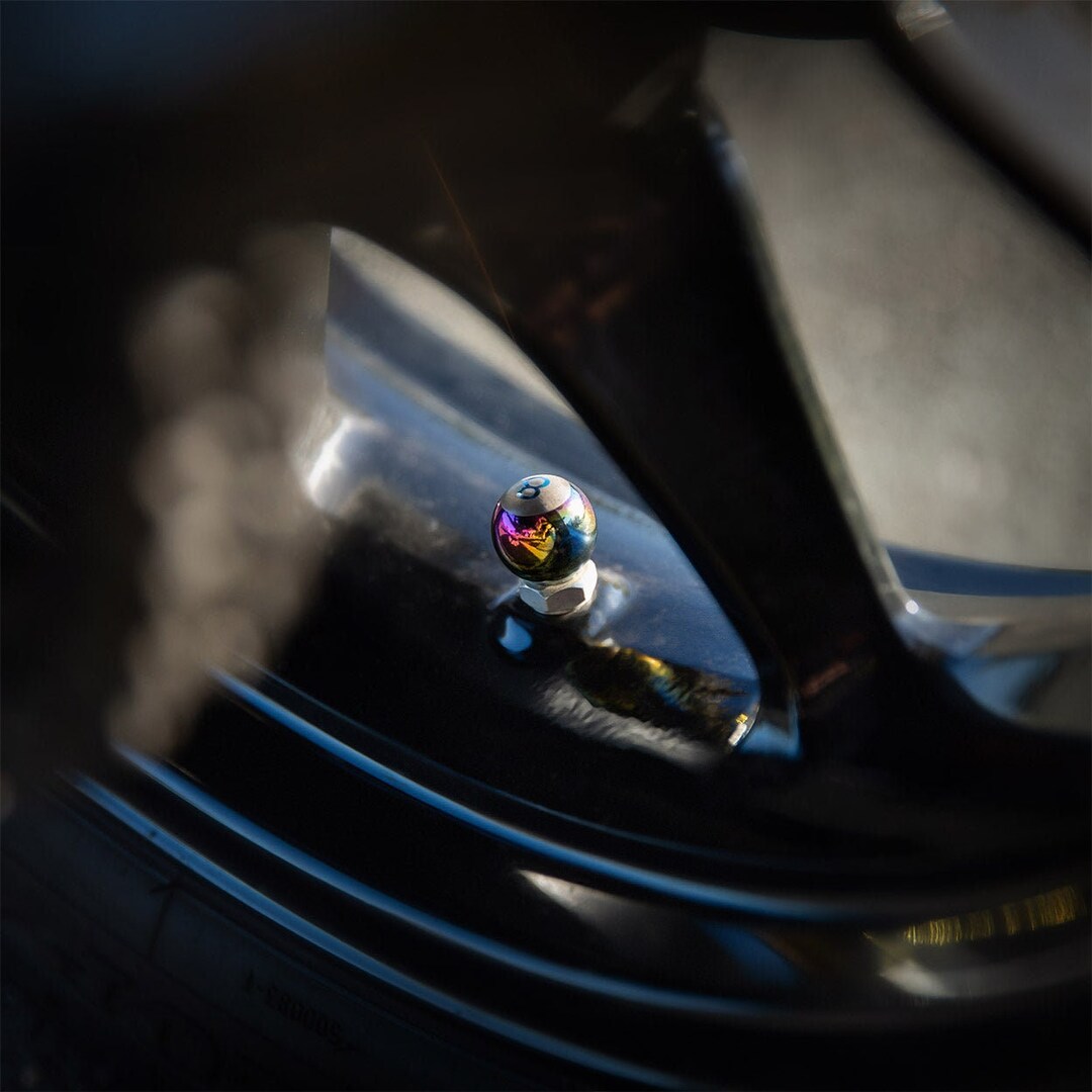 8 Ball Oil Slick Motorcycle Valve Caps Tire Valve Caps Gift - Etsy