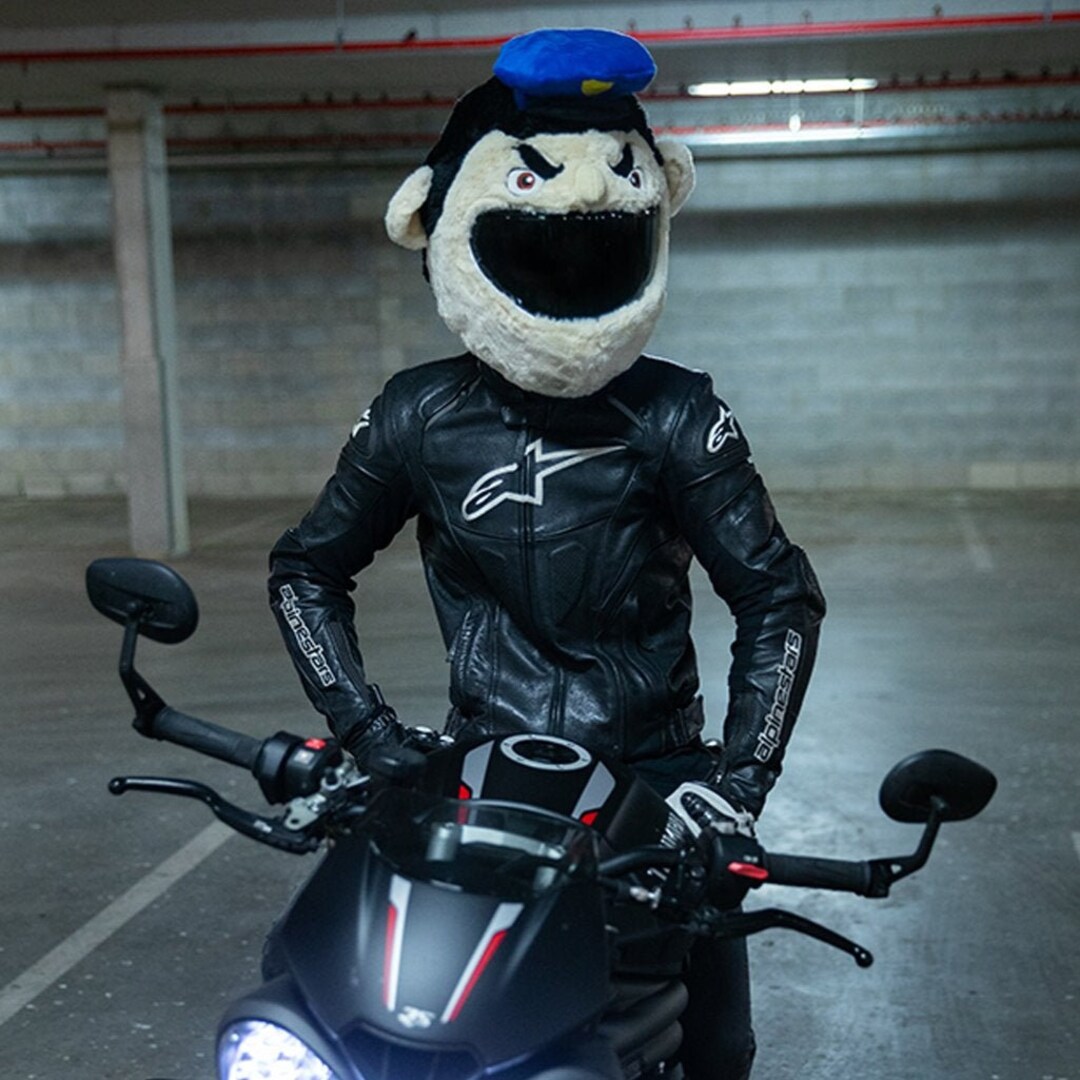 Policeman Motorcycle Helmet Cover, Funny Helmet Cover, Gift for ...