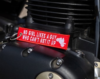 Female Rider Evolution Motorcycle Keychain Key Tag Gift for | Etsy