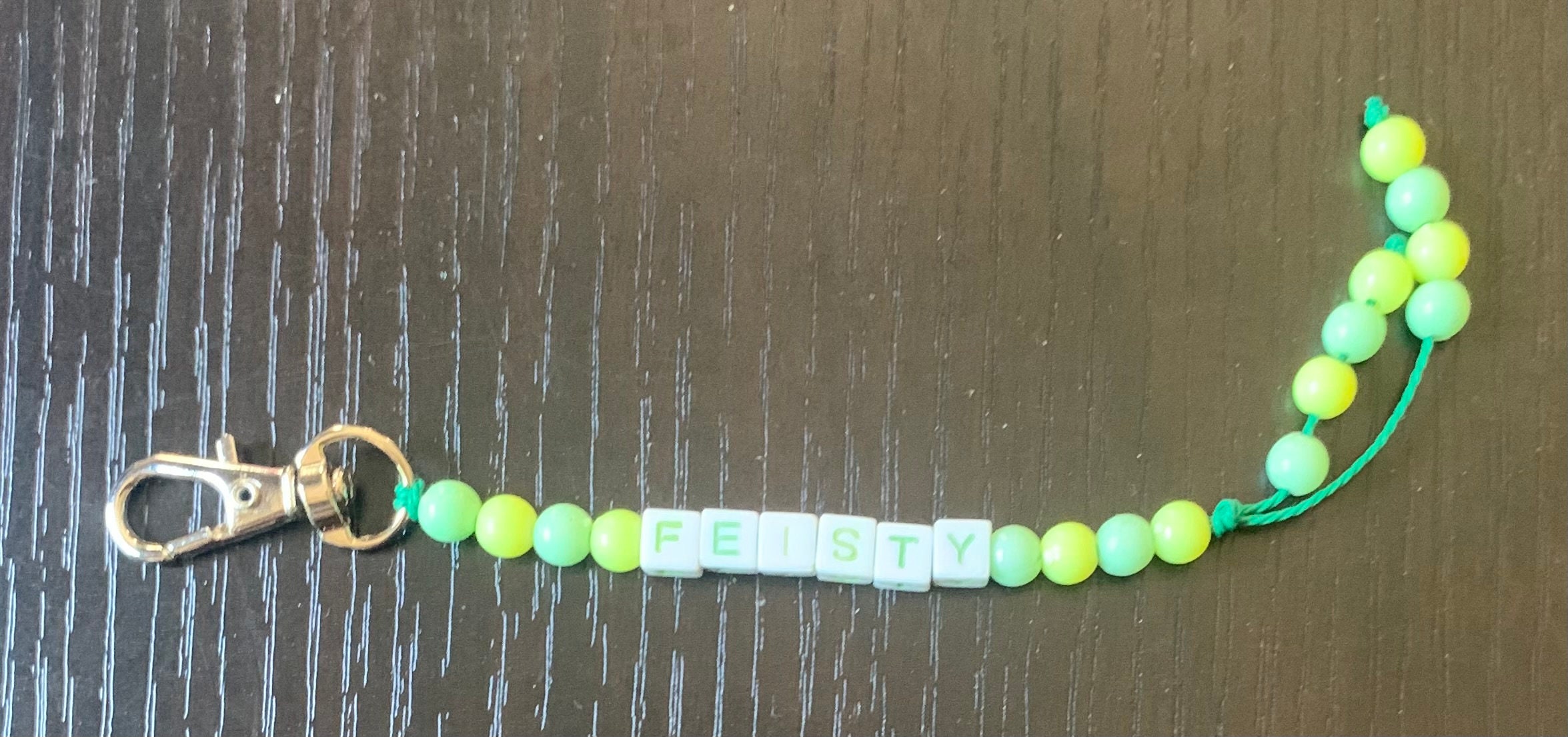 Pony Letter Bead Keychains Great for Backpacks or Just Your Keys.. - Etsy