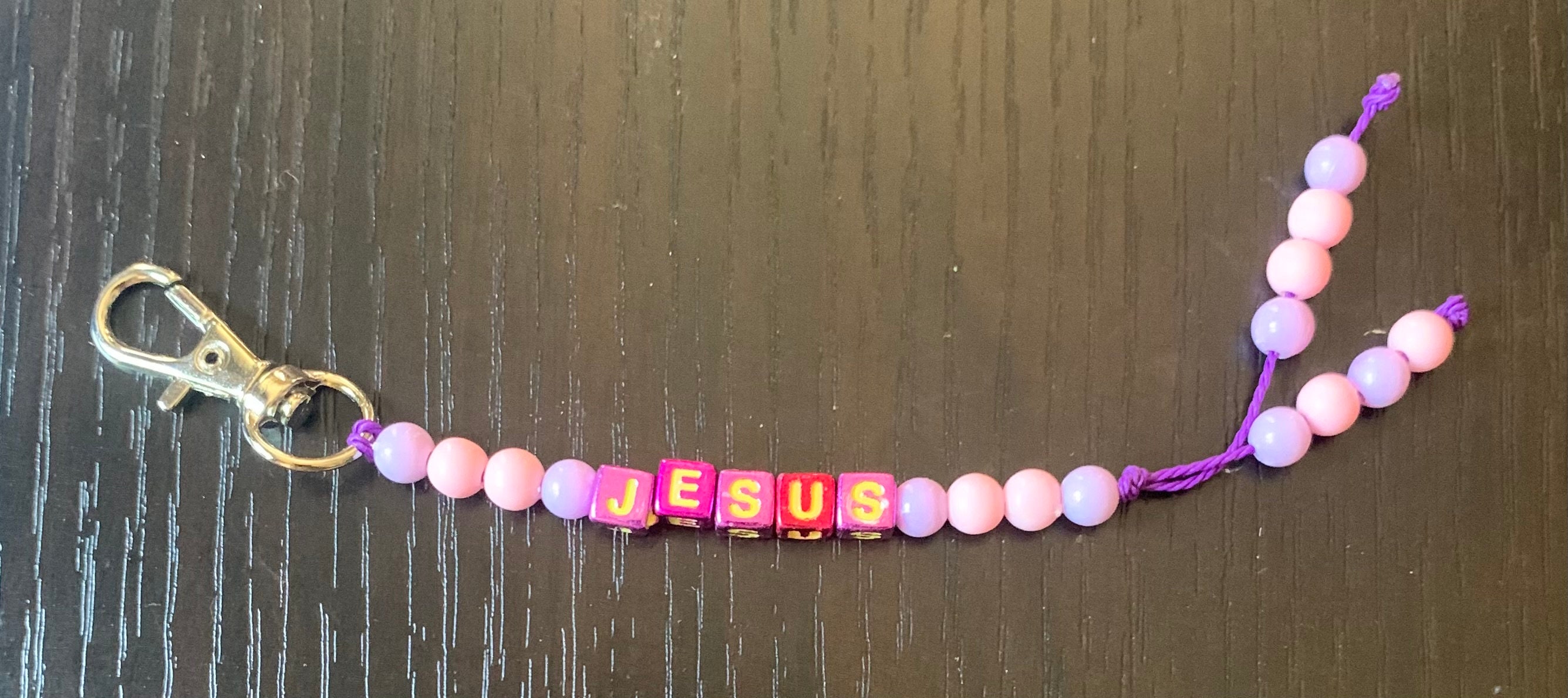 Pony Letter Bead Keychains Great for Backpacks or Just Your Keys.. - Etsy