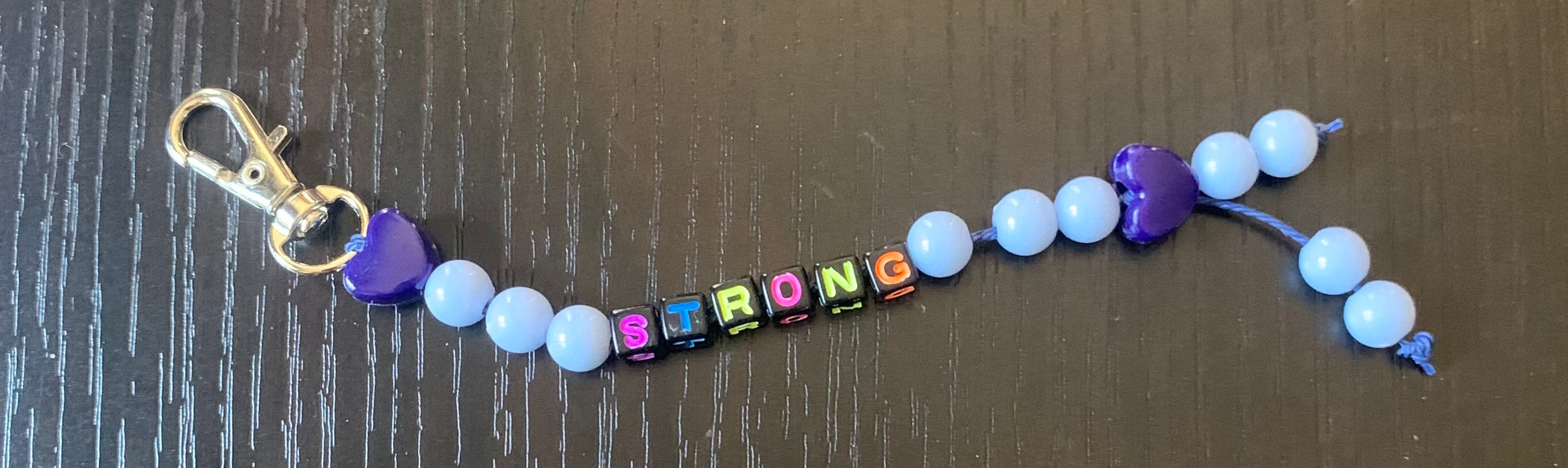 Pony Letter Bead Keychains Great for Backpacks or Just Your Keys.. - Etsy