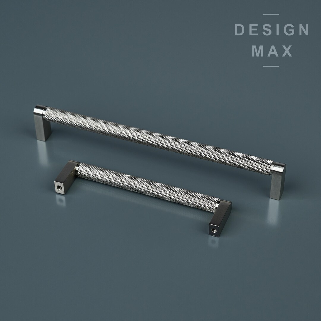 Premium Solid Satin Silver Cabinet Bar Pull Handles | Chrome Silver ...