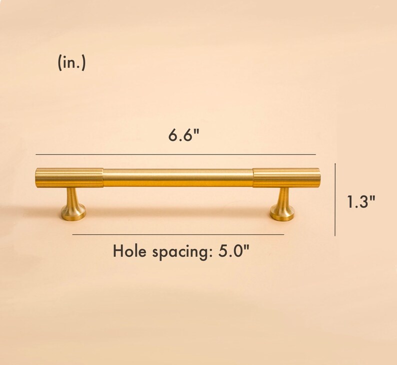 Modern Shiny Solid Brass Cabinet Hardware: Stylish and - Etsy