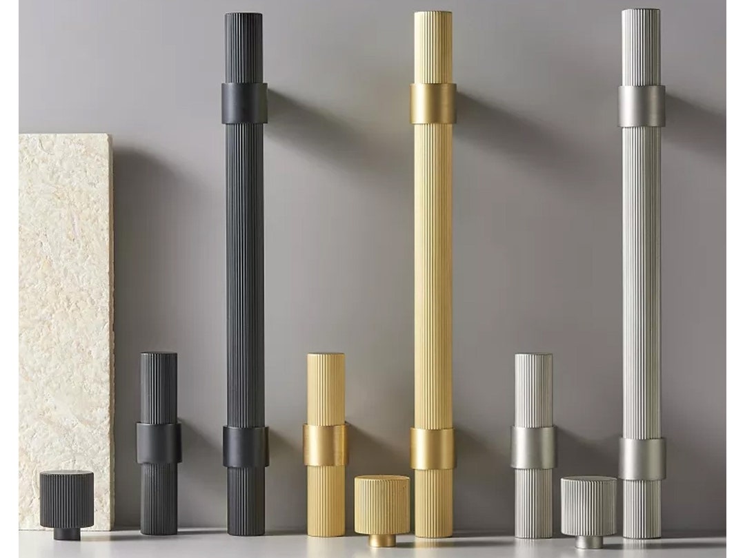 Sturdy Brass Cabinet Knobs and Handles for Modern Kitchen - Etsy