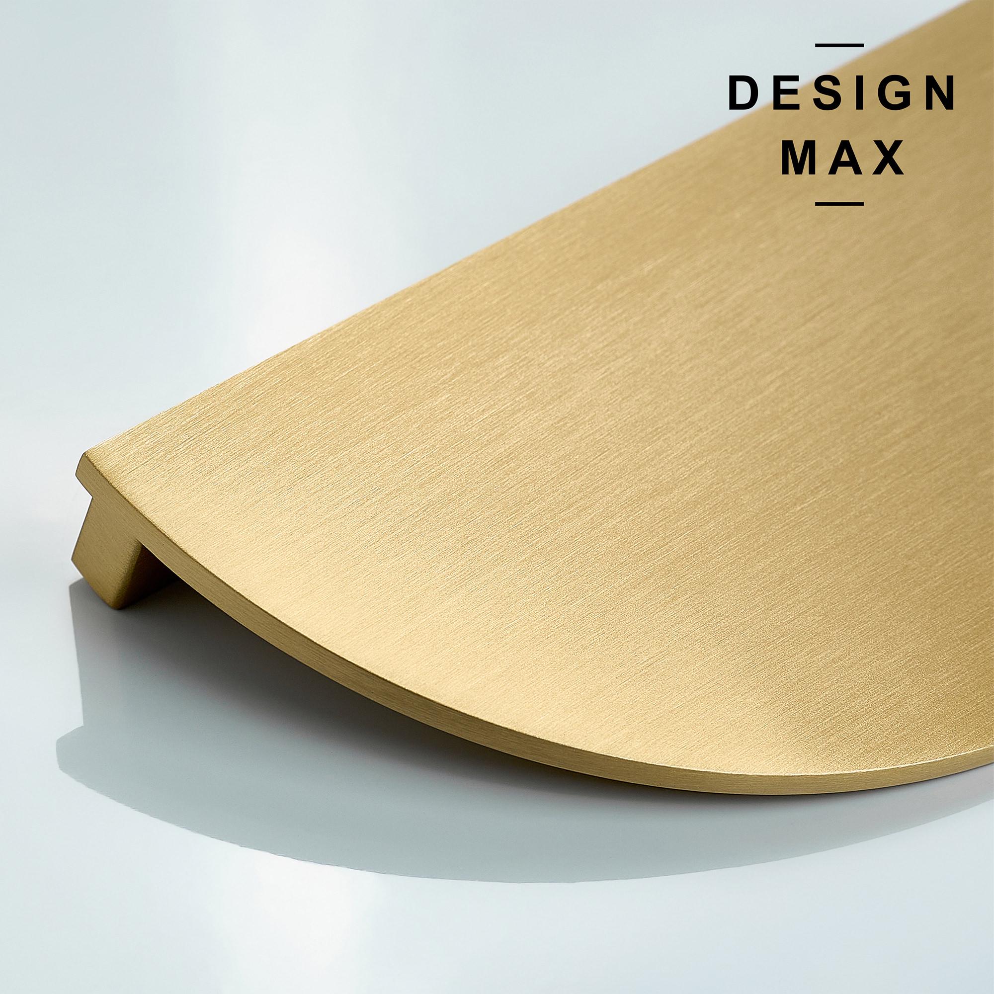 Solid Brass Half Round Cabinet Handle: Modern Minimalist Pull - Etsy