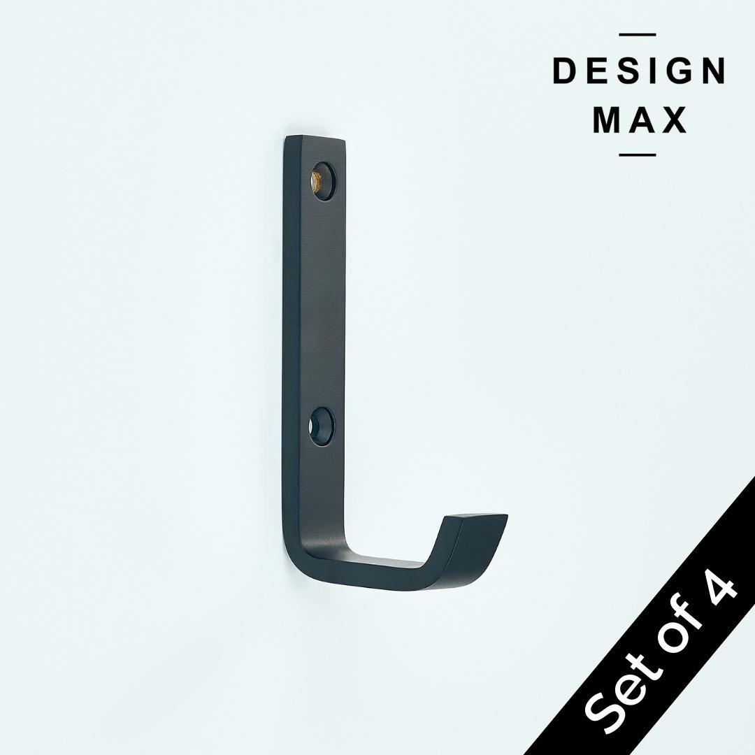 Matte Black Brass Mudroom Wall Hook - Modern Coat Rack - Etsy
