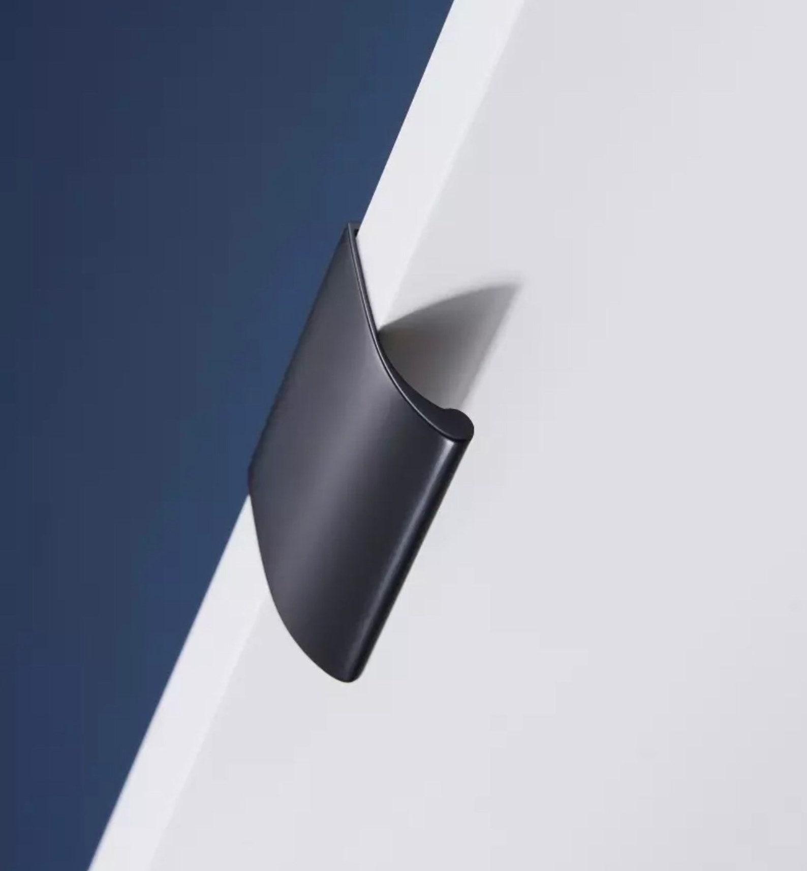 Modern Matte Black Kitchen Hardware: Drawer Handles Edge - Etsy