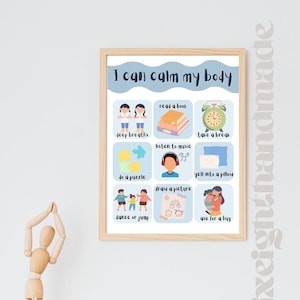 Children's Calm Down Corner Chart, Visual Aid for Autism/adhd ...