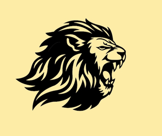 Lion DXF File. Wall Decor Lion. Wall Art Laser Cut. CNC Wall | Etsy