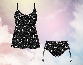 Goth Swimming Costume | Etsy