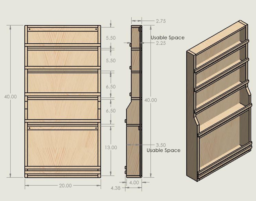 Custom 20x40x4 With Back Panel - Etsy