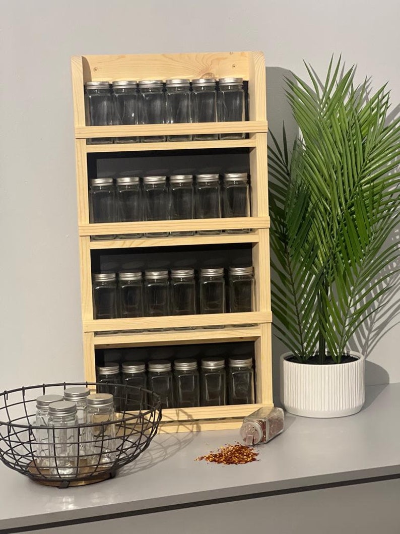 Wall Mounted Door Mounted Spice Rack - Etsy