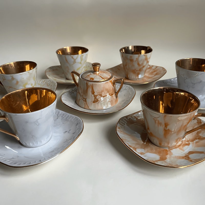 Gold Plated Tea Set - Etsy