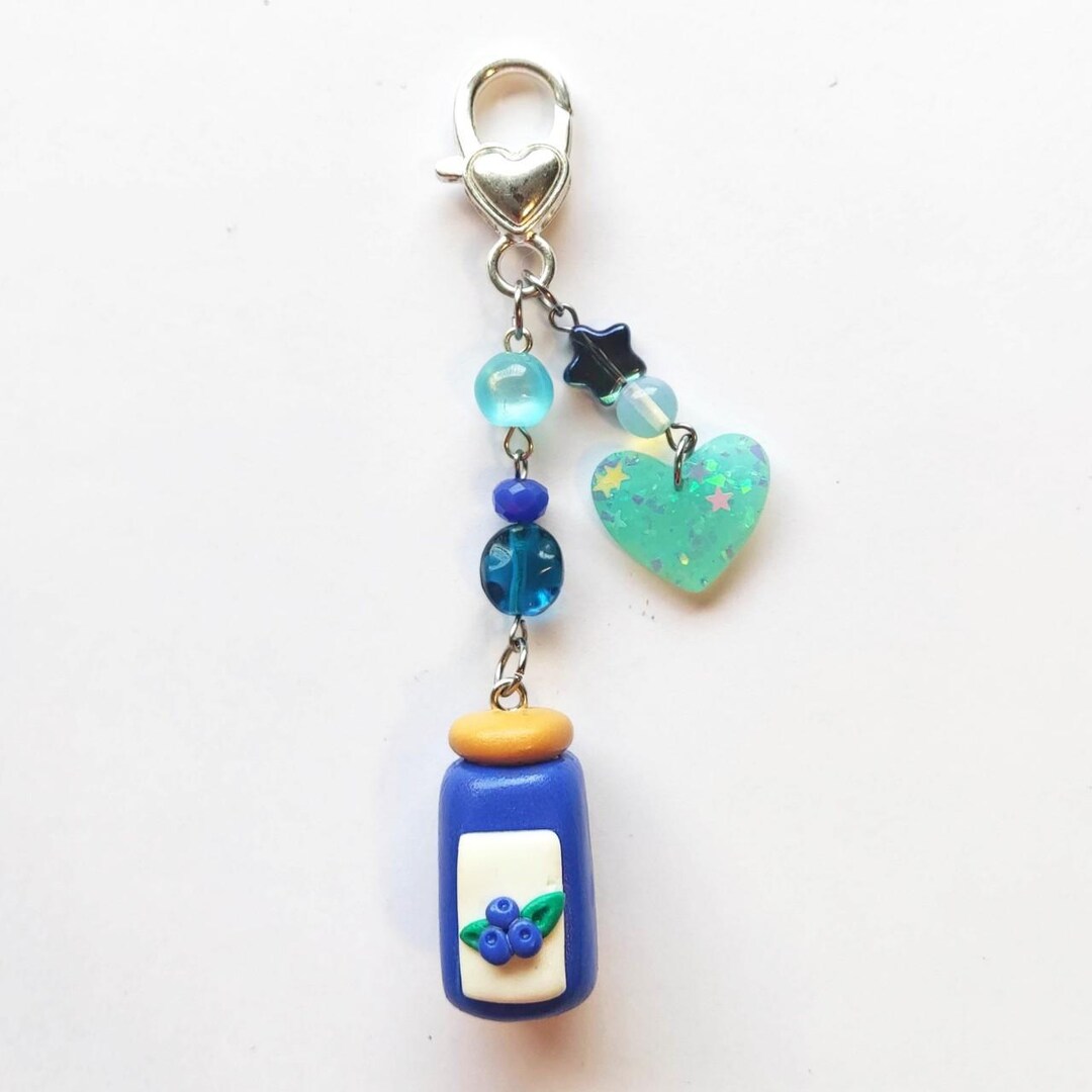 Blueberry Jam Keychain! - Etsy