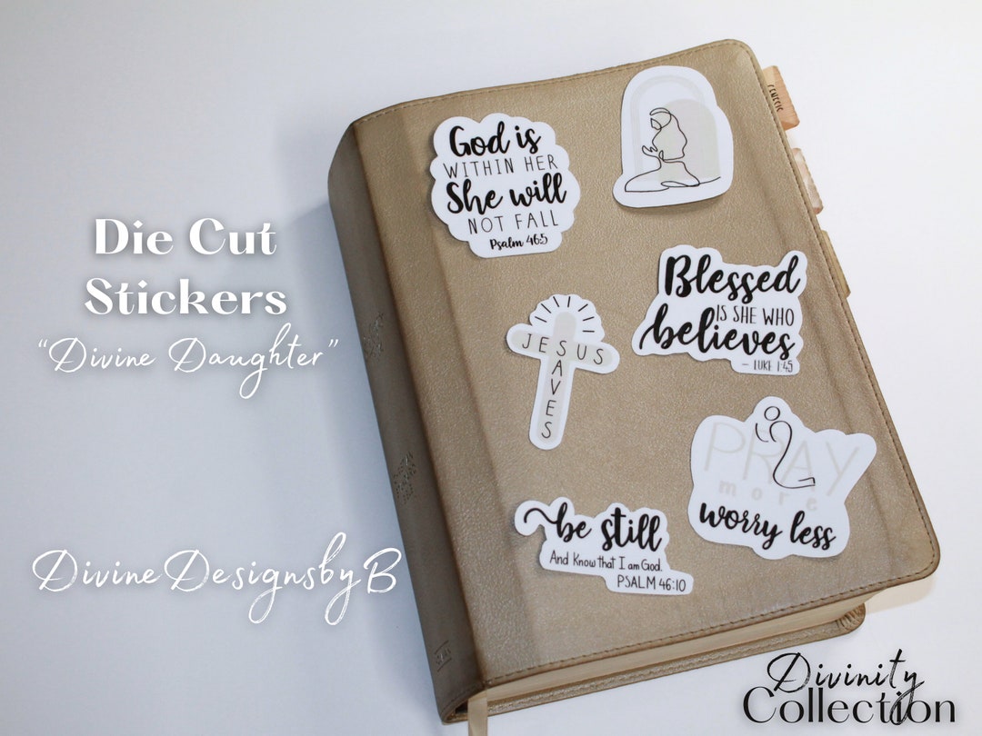 Divine Daughter Die Cut Stickers Faith Stickers Individual Stickers ...